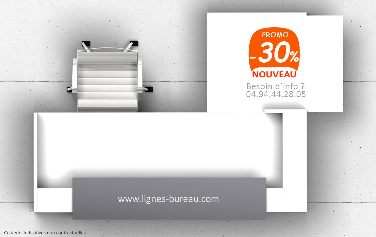 Mobilier d'accueil avec retour PMR professionnel design, BENCH ...