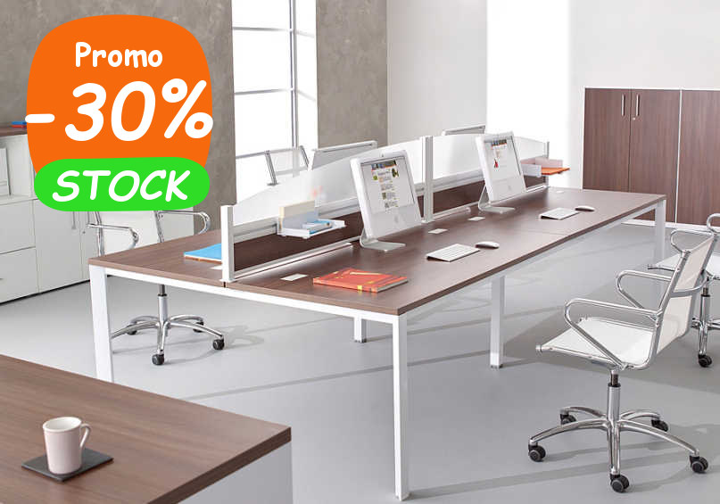 Bureau Bench 4 personnes pour Open Space. Paris / province. - Mobilier ...