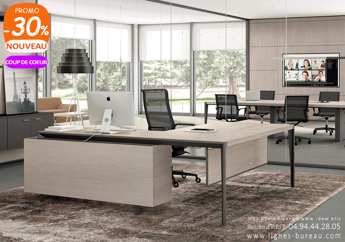 Bureau Direction Prestige design avec retour sur crédence, Swing ...