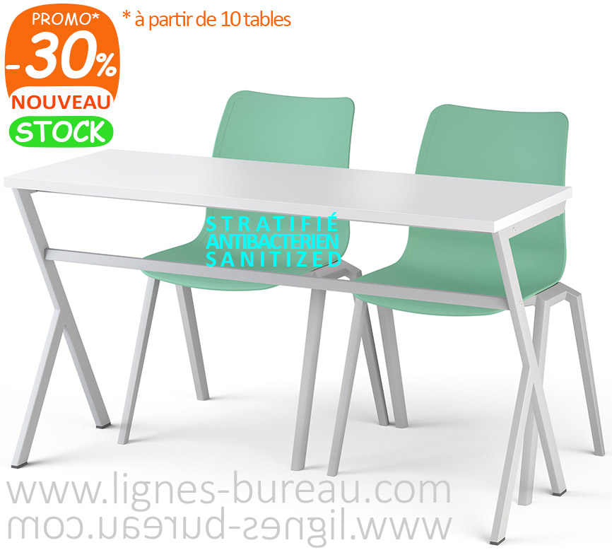 Tables formation seminaire 1 et 2 places sapiens - Mobilier de bureau ...